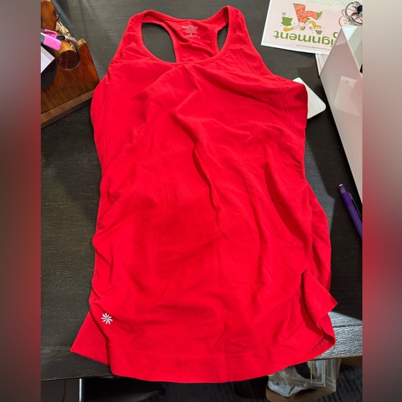 Athleta | Tops | Athleta Bright Red Racerback Tank Top | Poshmark